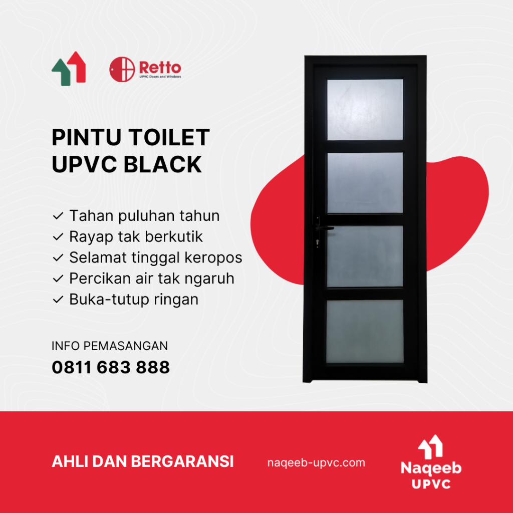 Pintu Toilet UPVC - Naqeeb UPVC