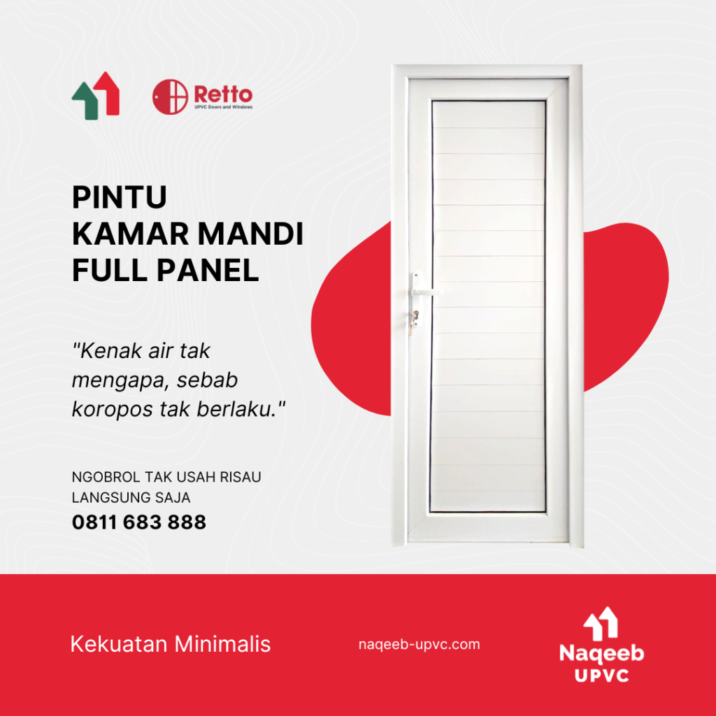 Pintu UPVC Full Panel - Naqeeb UPVC